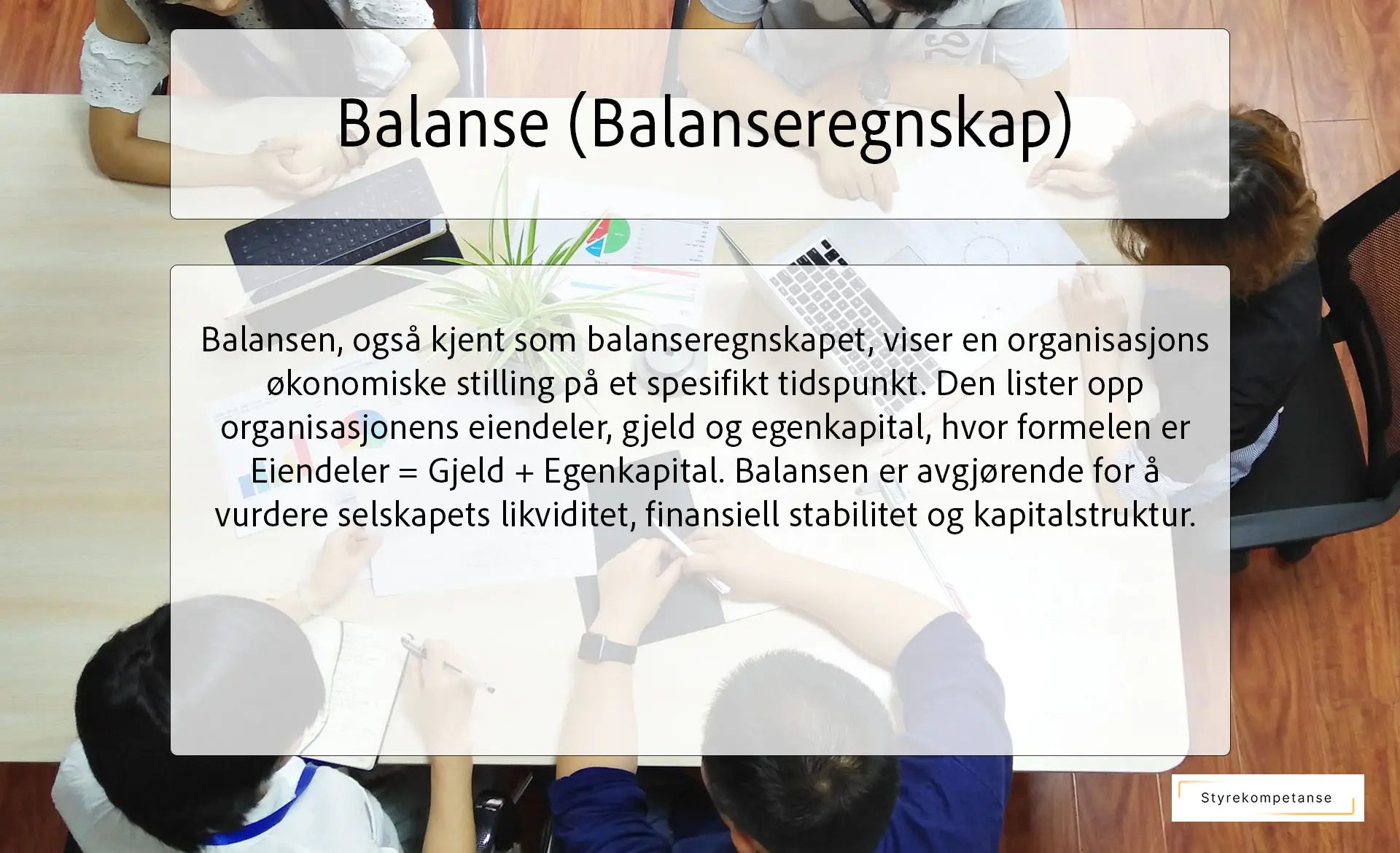 Balanse (Balanseregnskap) - Styrekompetanse